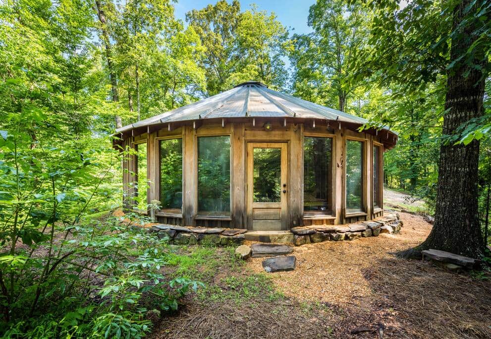 Wooden Yurt at Kaluna Farm Retreat - Vacation Home in Pickens County