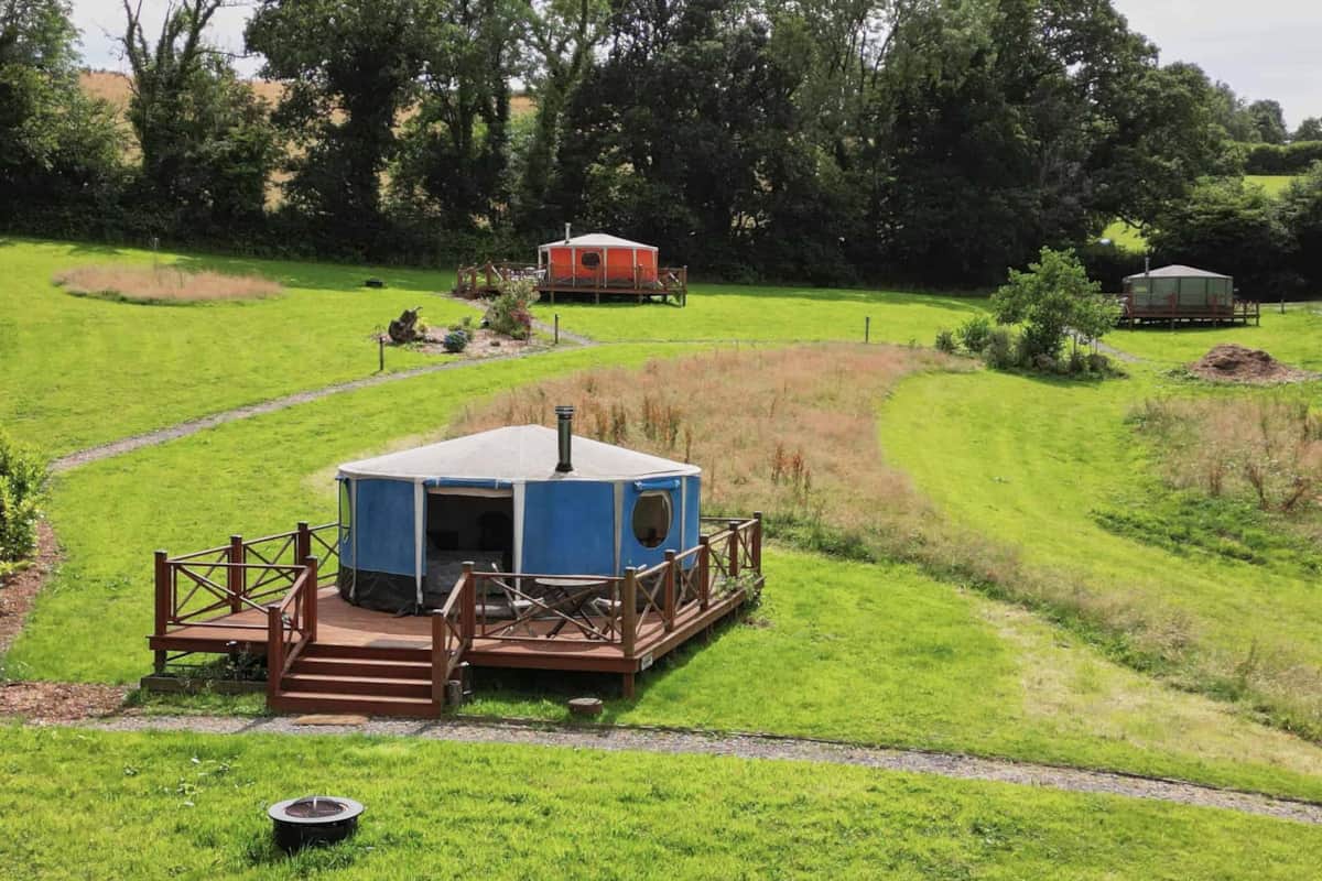 Luxury Yurts in South Devon on Allercombe Farm