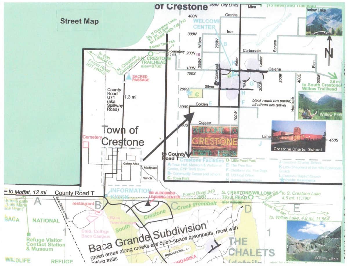 Crestone Street & Trail Maps