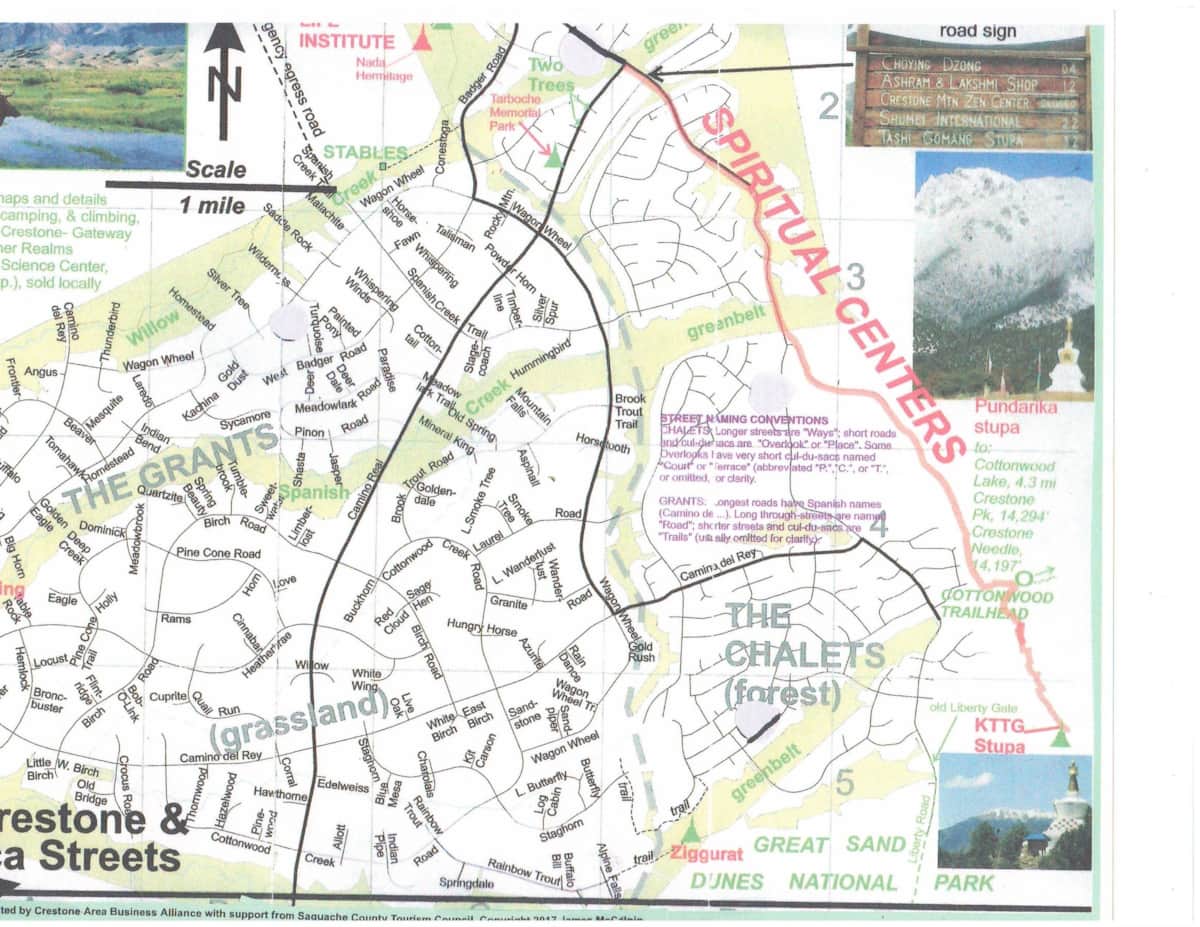 Crestone Street & Trail Maps