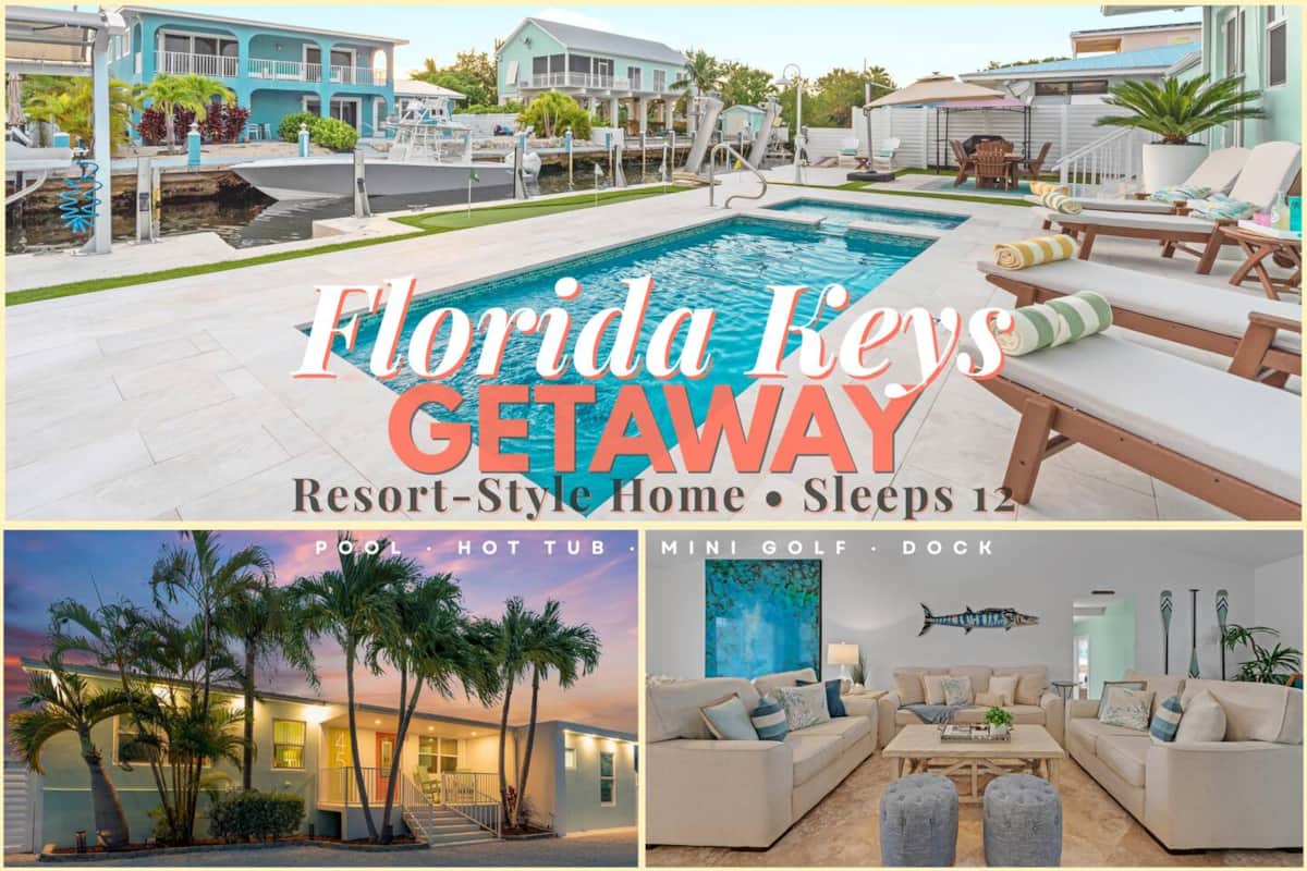 Florida Keys Resort-Style Home w/ Pool & Dock 5/3 - Vacation Home in ...