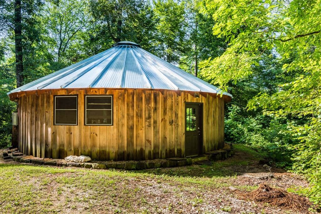 Wooden Yurt at Kaluna Farm Retreat - Vacation Home in Pickens County