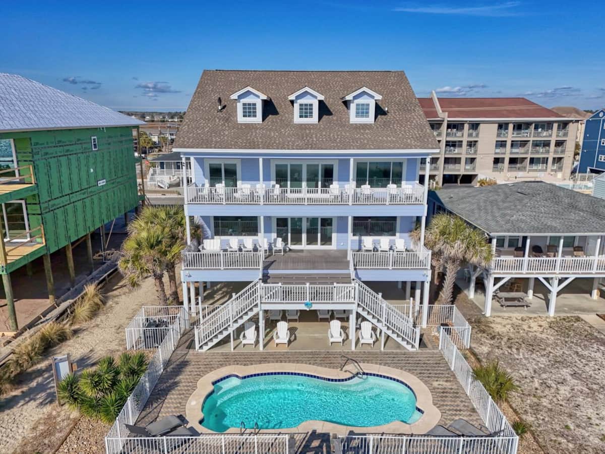Salt Water Taffy Oceanfront w/pool - Vacation Home in North Myrtle Beach