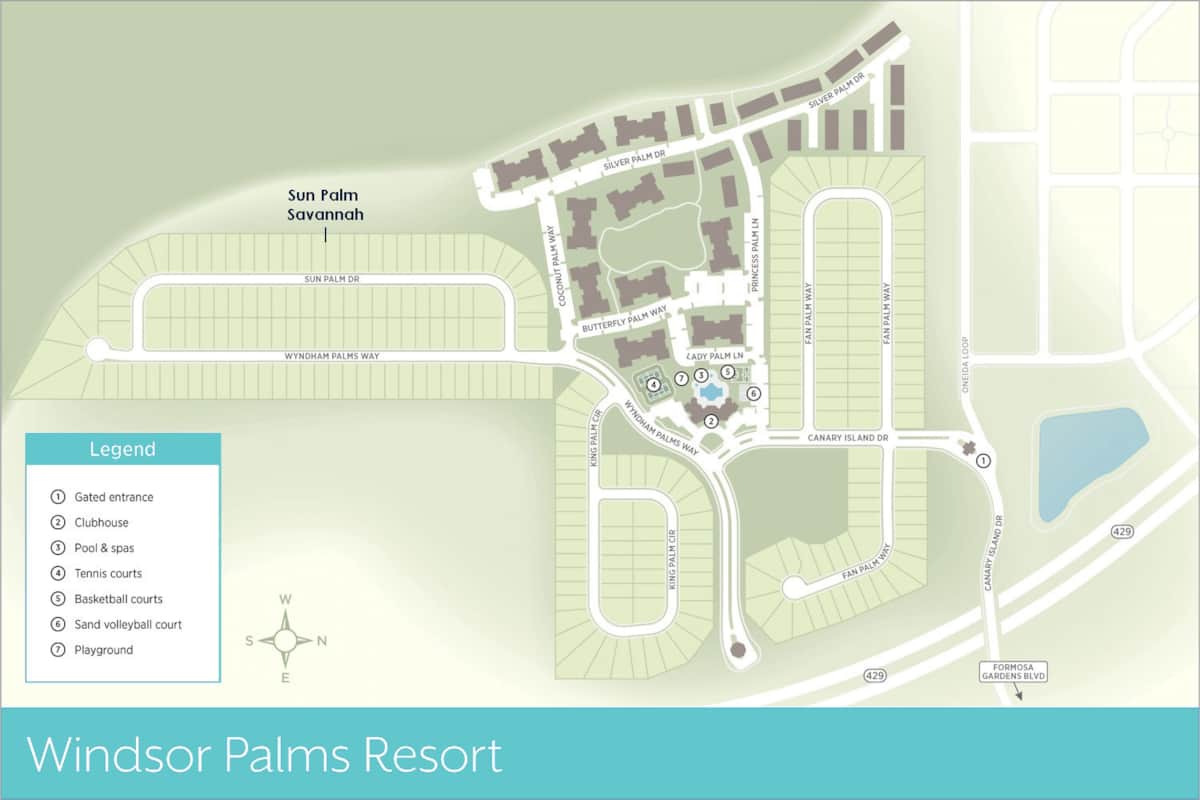 Windsor Palms Resort Map