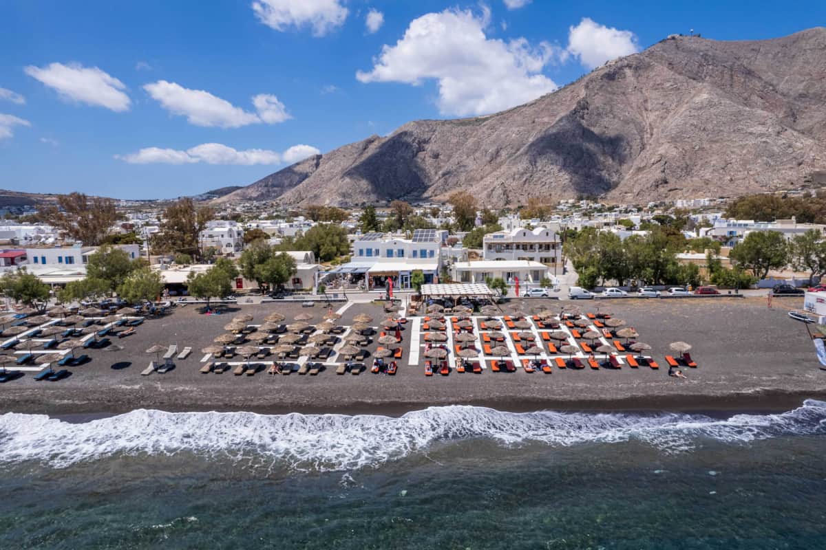 Beachfront Blue Canvas Villa , Seaview - Villa in Perissa