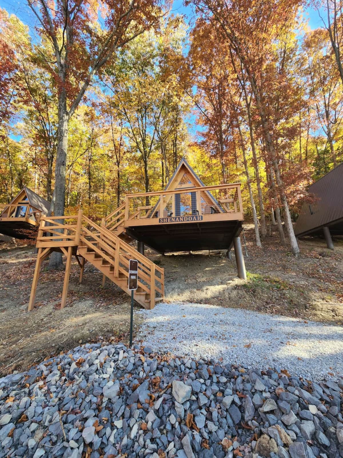 Shenandoah/Rustic Lakeview Cabin- 2 Person A-Frame - Cabin in Franklin ...