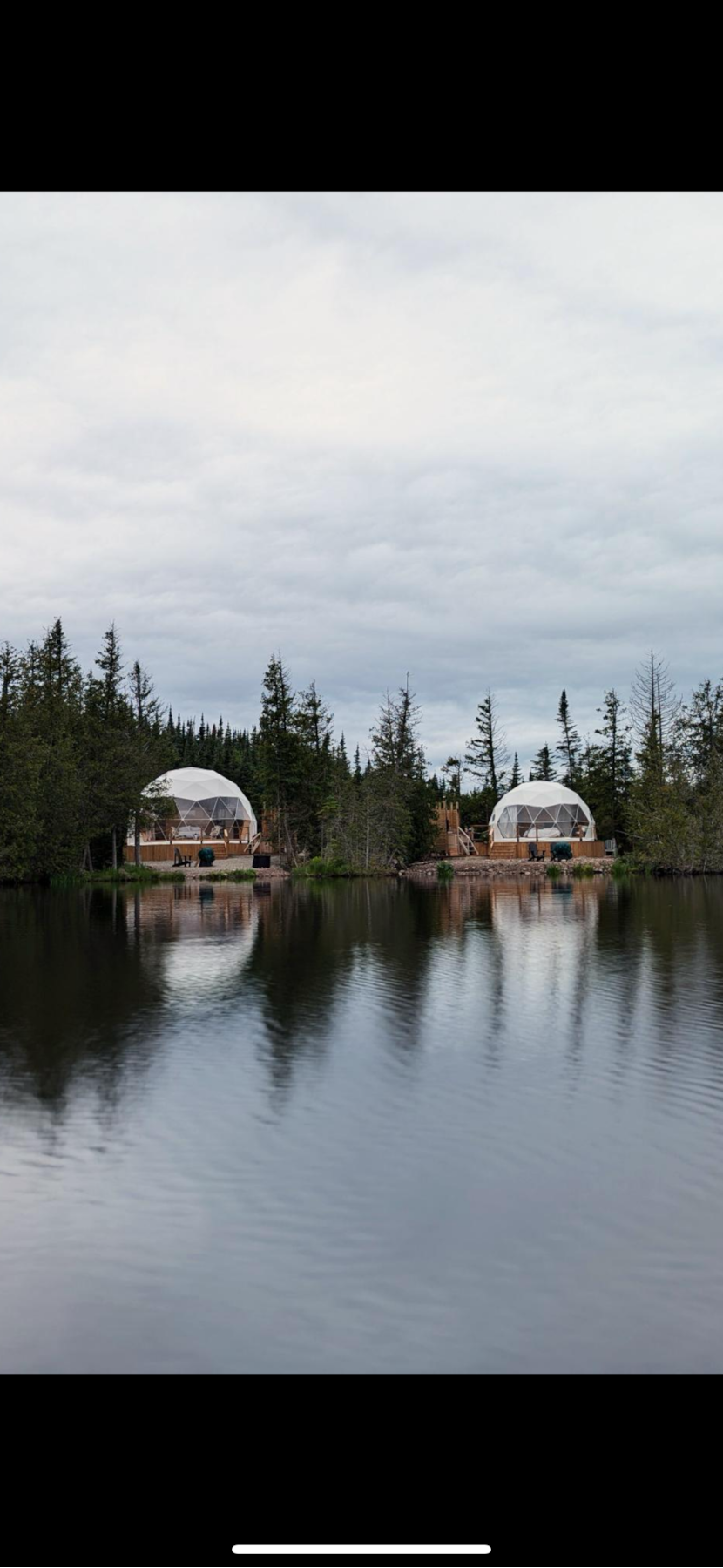 Canadian Dome Glamping Lake Views Board Stay Camping Accommodations ...