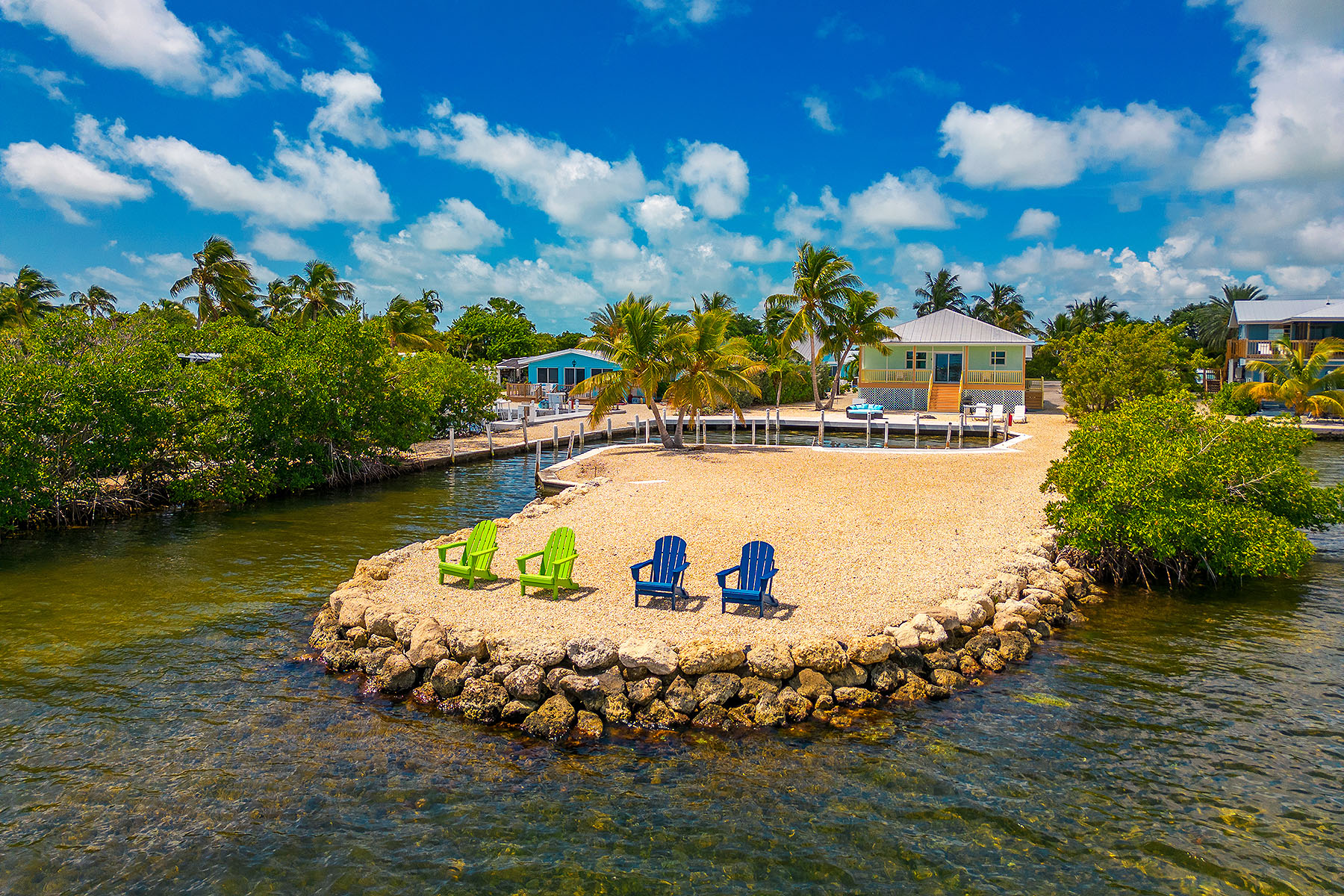Waterfront Captain House With Boat Basin & Ramp - Big Pine Key, FL