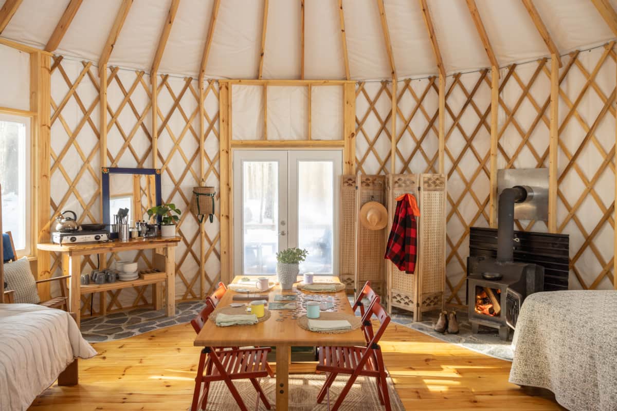 "Blue Moon" Off Grid Mountain Yurt - Cabin in Denmark