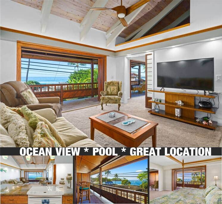 Reefside Suite at Seaspray Ocean View - Villa in Kahaluu-Keauhou