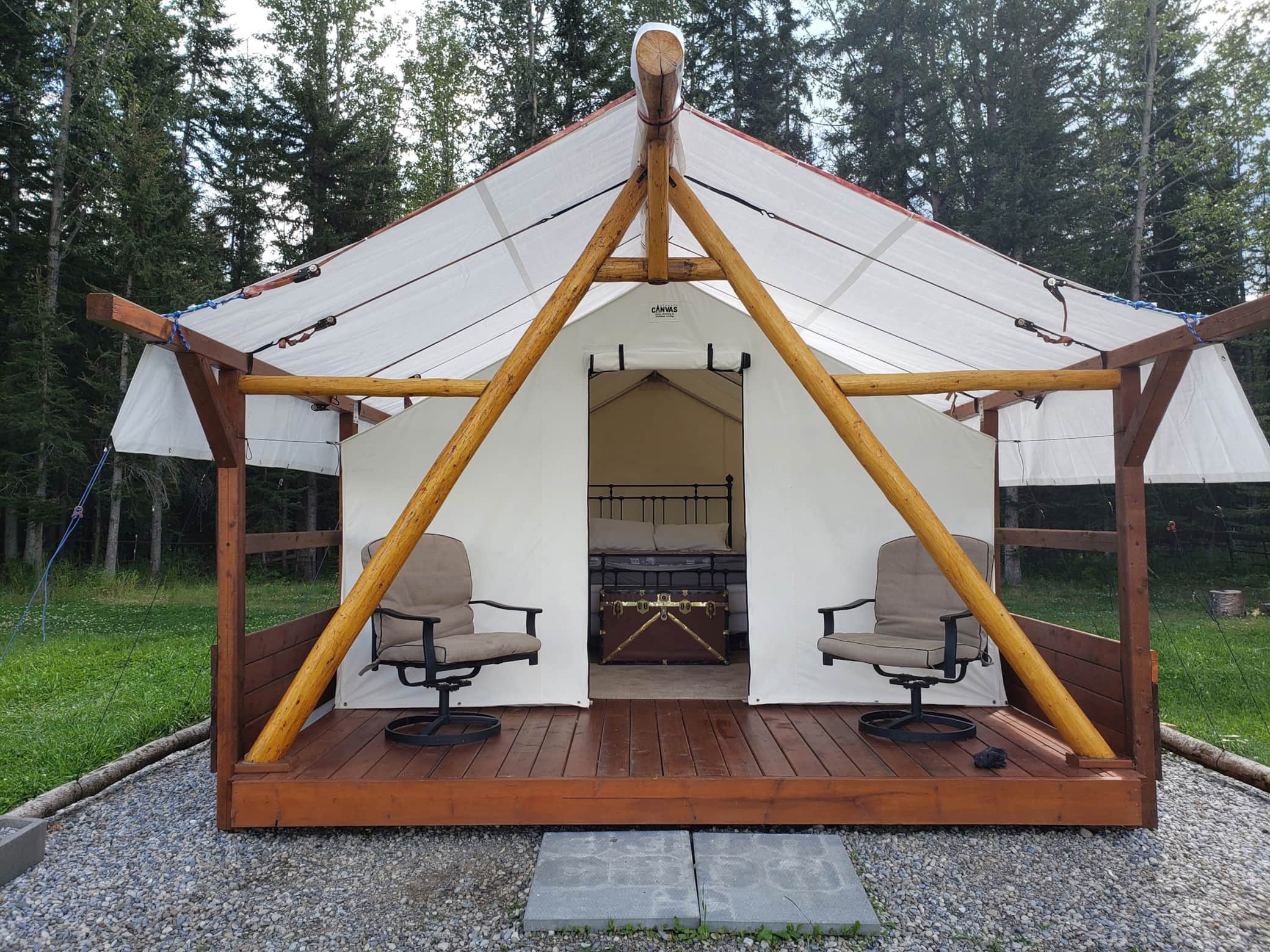 Glamping tent